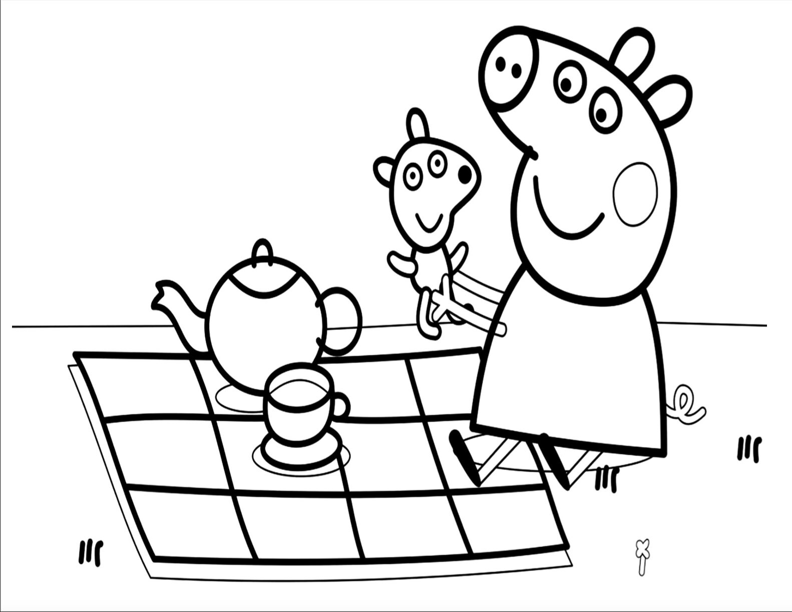 Peppa Pig Children s Coloring Pages Etsy Peppa Pig Children s Coloring Pages Etsy
