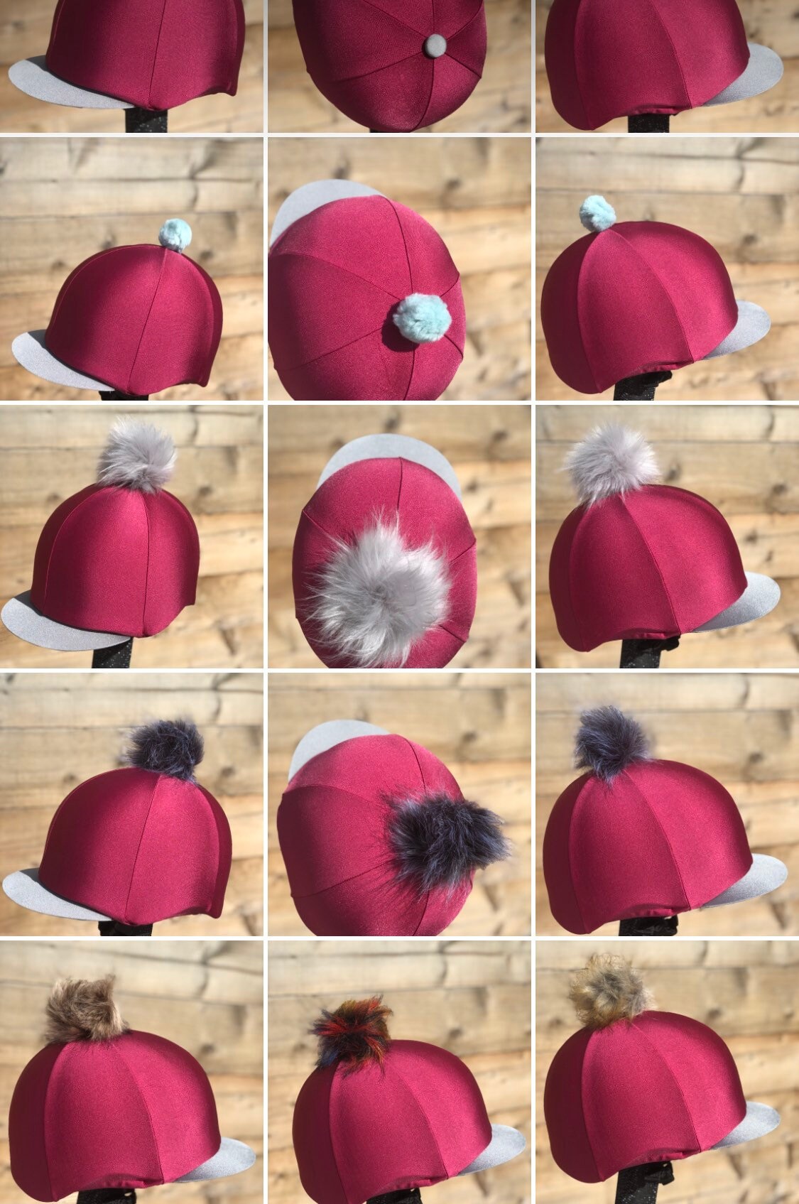 Horse Riding Hat Silk Cover French Rose. Pom Skull Cap or - Etsy