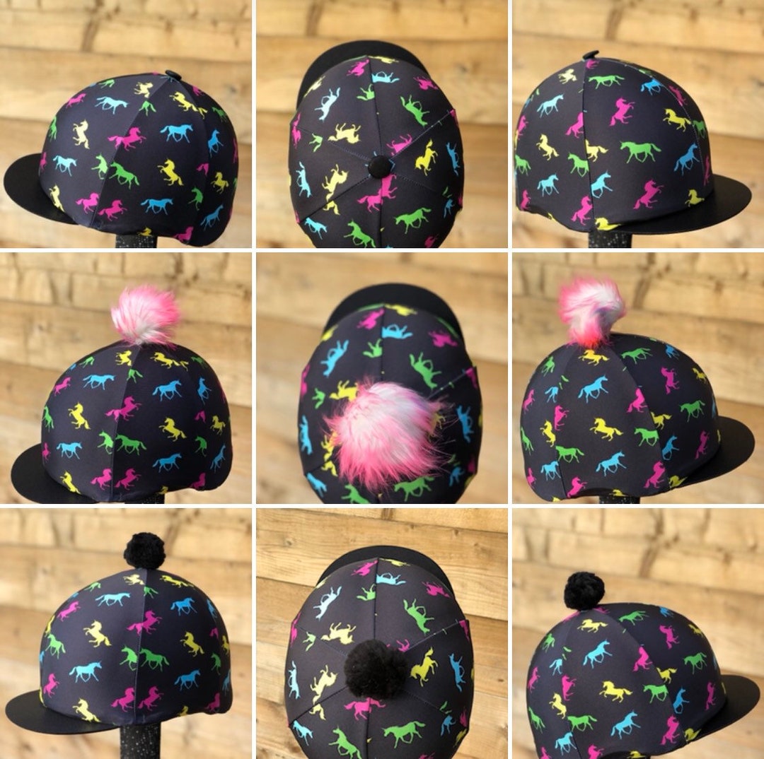 Horse Riding Hat Silk Unicorn Sparkly Peak - Etsy