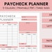 Paycheck Planner Overview, Budget Binder, Printable Paycheck Plan ...