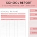 School Report Card, Homeschool Tracker, Printable Academic Record ...