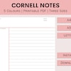 Cornell Notes | Printable Note Paper | Cornell Note Taking System ...