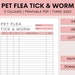 Pet Food Record | Printable Food Sensitivity Test | Cat Food Tracker ...