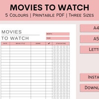 TV Series Watchlist Shows to Watch List Television Planner Favorite ...