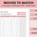 Movies to Watch | Movies to Watch List | Movie Tracker | Print at Home ...