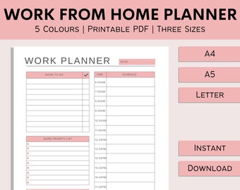 Work From Home Printable - Etsy