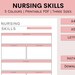 Nursing Skills Sheet Template | Printable Student Nurse Notes | Nursing ...