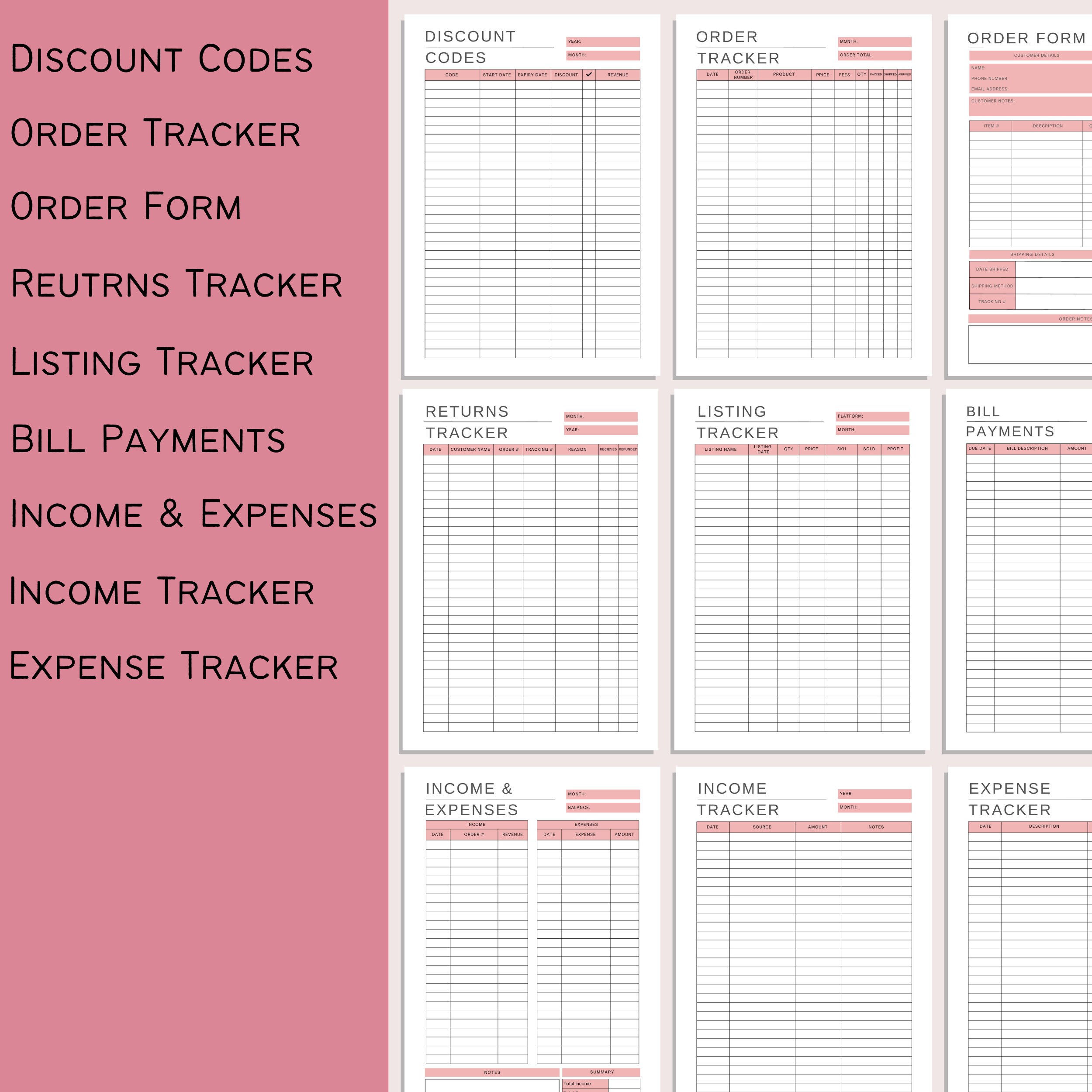 Printable Small Business Planner | Home Business Organizer | Business ...