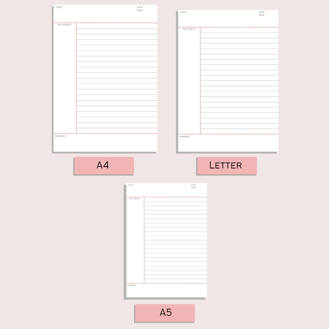 Cornell Notes | Printable Note Paper | Cornell Note Taking System ...