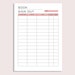 Library Book Sign Out Sheet | School Book Tracker | College Sign Out ...