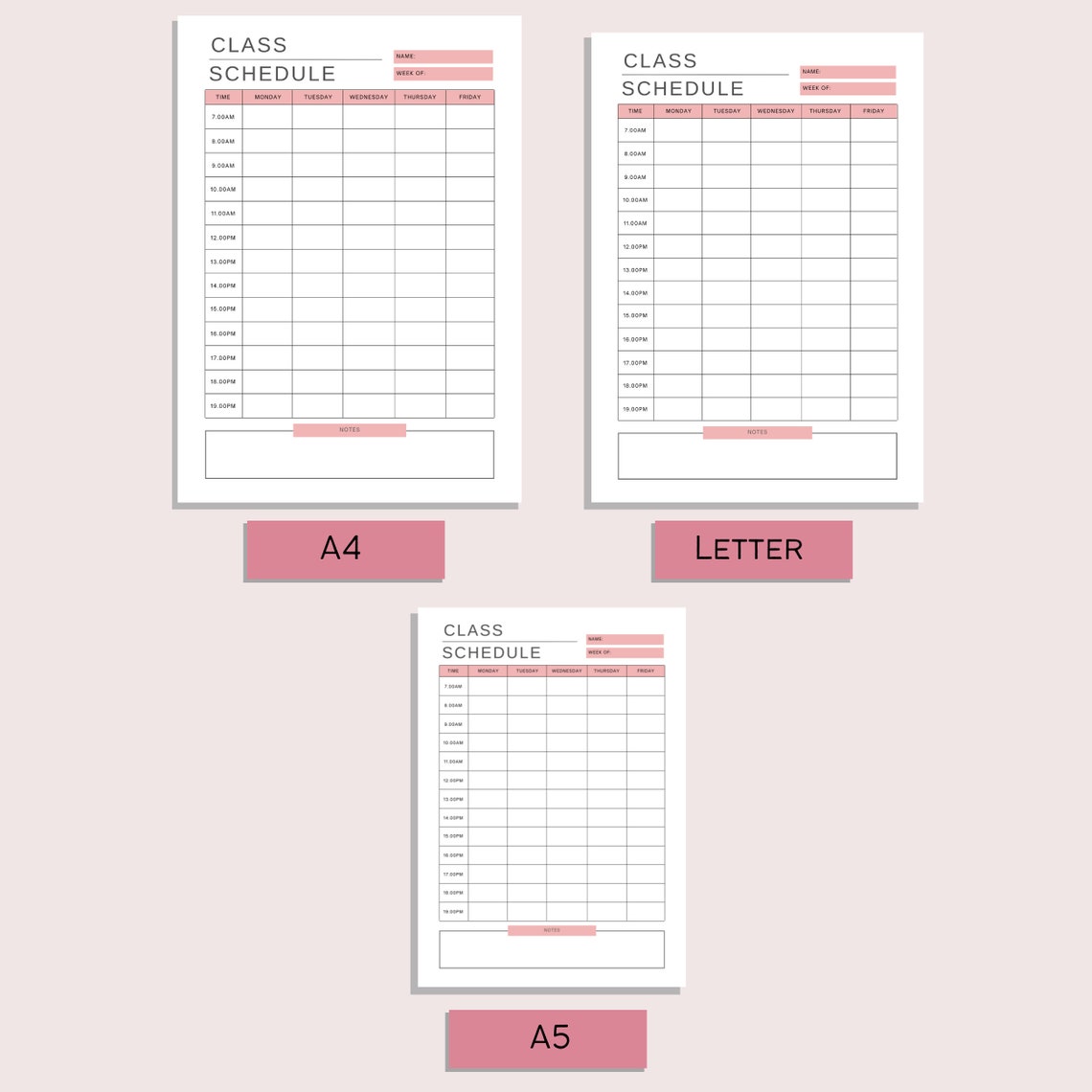 Student Planner Pack Printable Study Plan University - Etsy