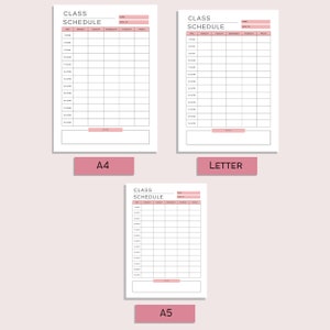 Student Planner Pack, Printable Study Plan, University Student ...