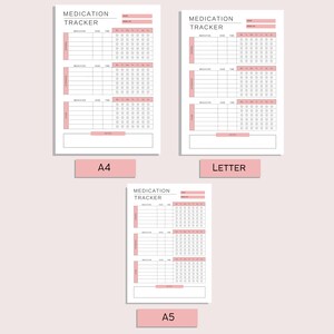 Printable Medication Tracker | Daily Medication Log | Medical Template ...