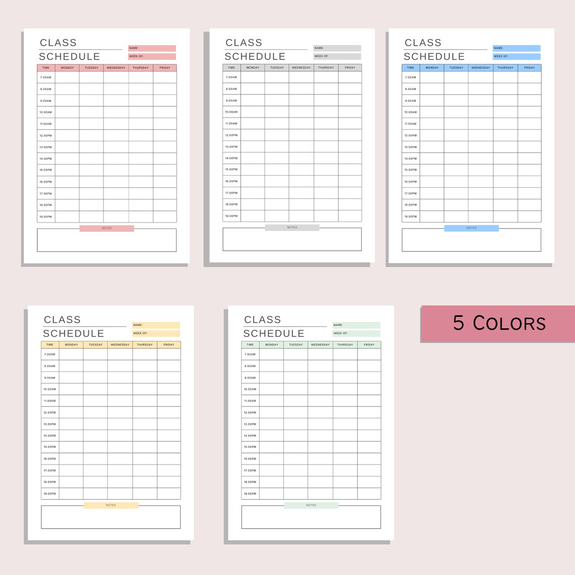 Student Planner Pack Printable Study Plan University - Etsy