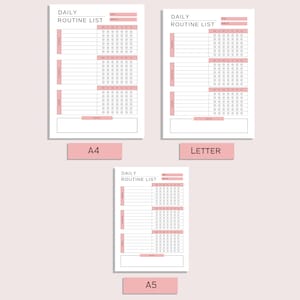 Daily Routine List | Printable Habit Tracker | Morning Checklist ...