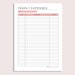 Yearly Expenses Tracker | Printable Spending Log | Transaction Record ...