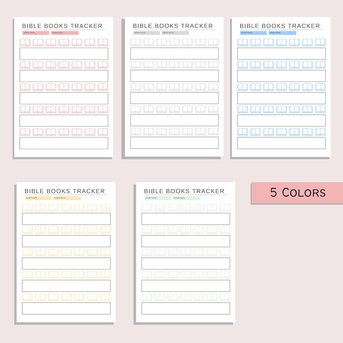 Bible Book Tracker Printable, Reading Journal, Bible Studies, Prayer ...