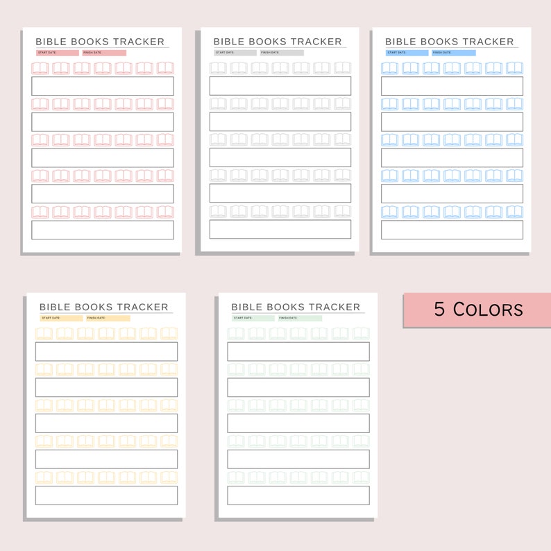 Bible Book Tracker Printable, Reading Journal, Bible Studies, Prayer ...