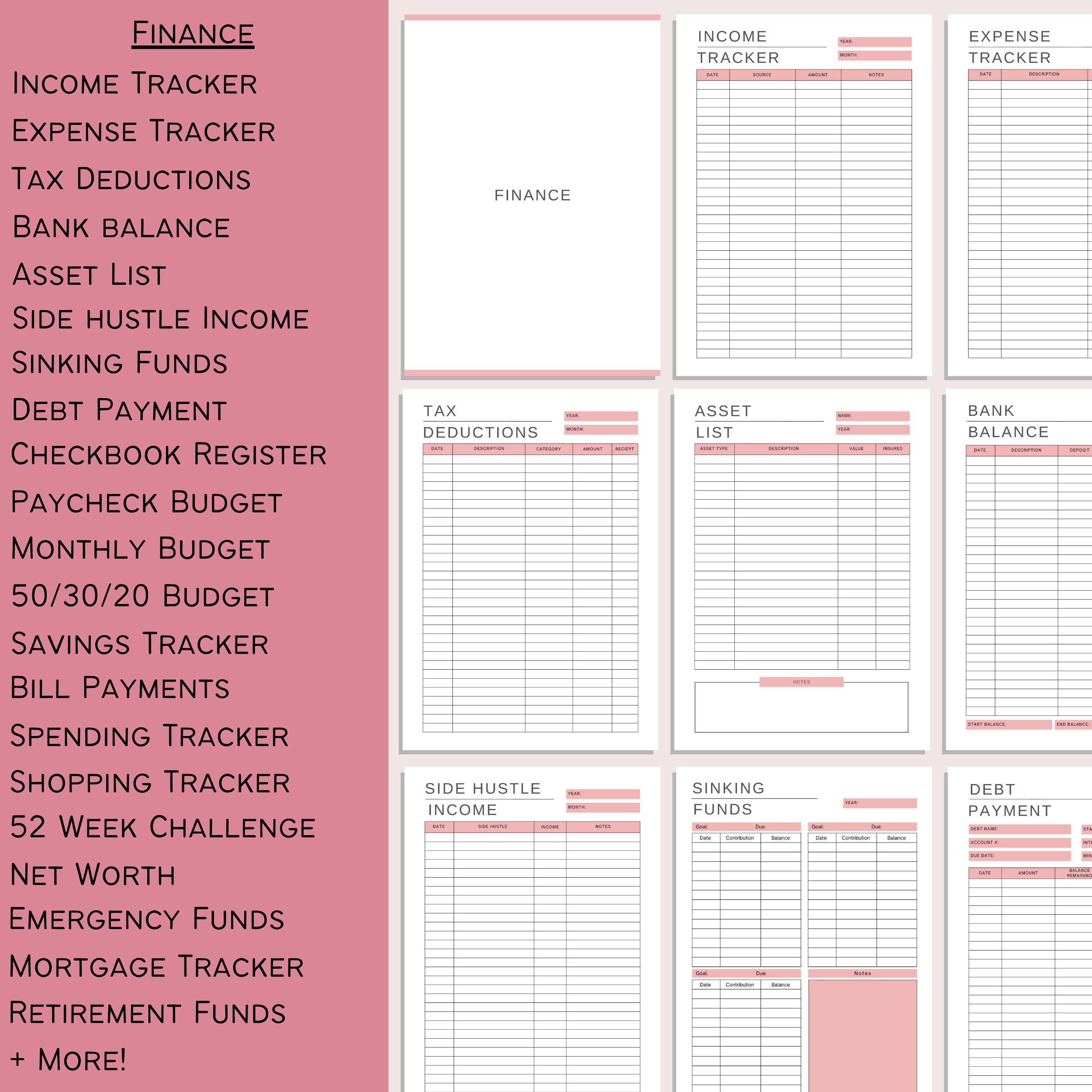 Life Planner Printable Productivity Plan Household Binder Home ...