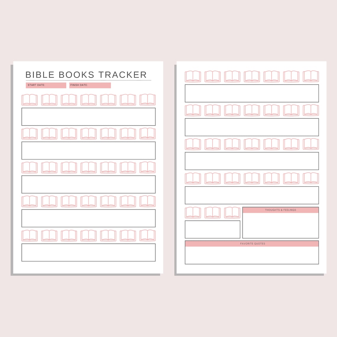 Bible Book Tracker Printable, Reading Journal, Bible Studies, Prayer ...
