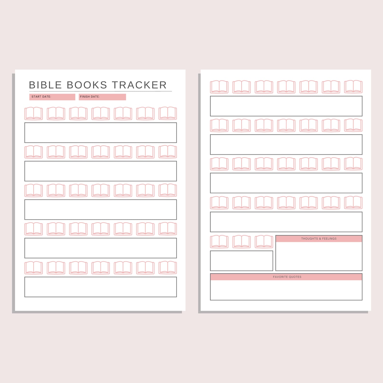 Bible Book Tracker Printable, Reading Journal, Bible Studies, Prayer ...