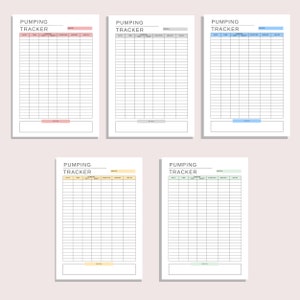 Pumping Schedule Tracker | New Mom Planner | Infant Daily Log ...