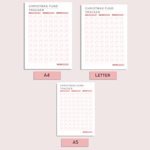 Christmas Fund Tracker | Printable Saving Challenge | Savings Jar ...