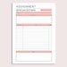 Assignment Breakdown Sheet | Printable Student Resources | Assessment ...