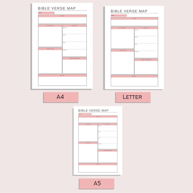 Bible Verse Mapping | Bible Study Notes | Faith Worksheet | Printable ...