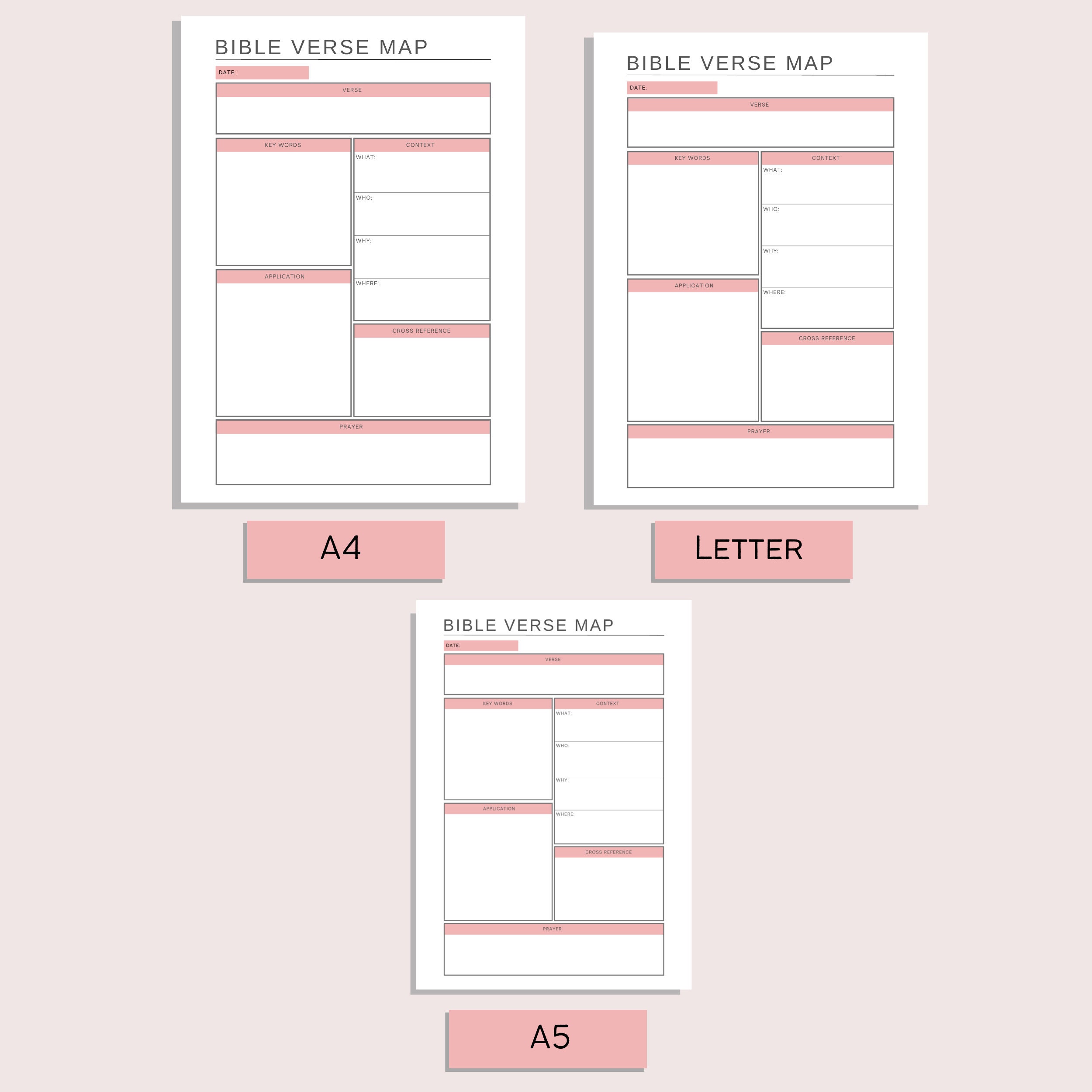Bible Verse Mapping | Bible Study Notes | Faith Worksheet | Printable ...