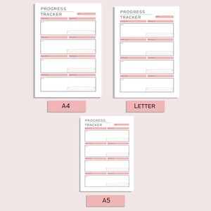 Progress Tracker | Printable Habit Planner | Fitness Tracker | Monthly ...