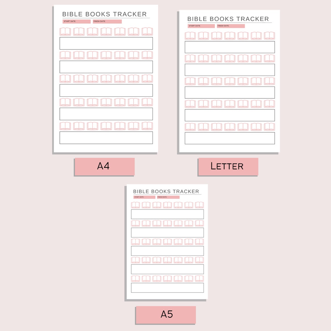 Bible Book Tracker Printable, Reading Journal, Bible Studies, Prayer ...