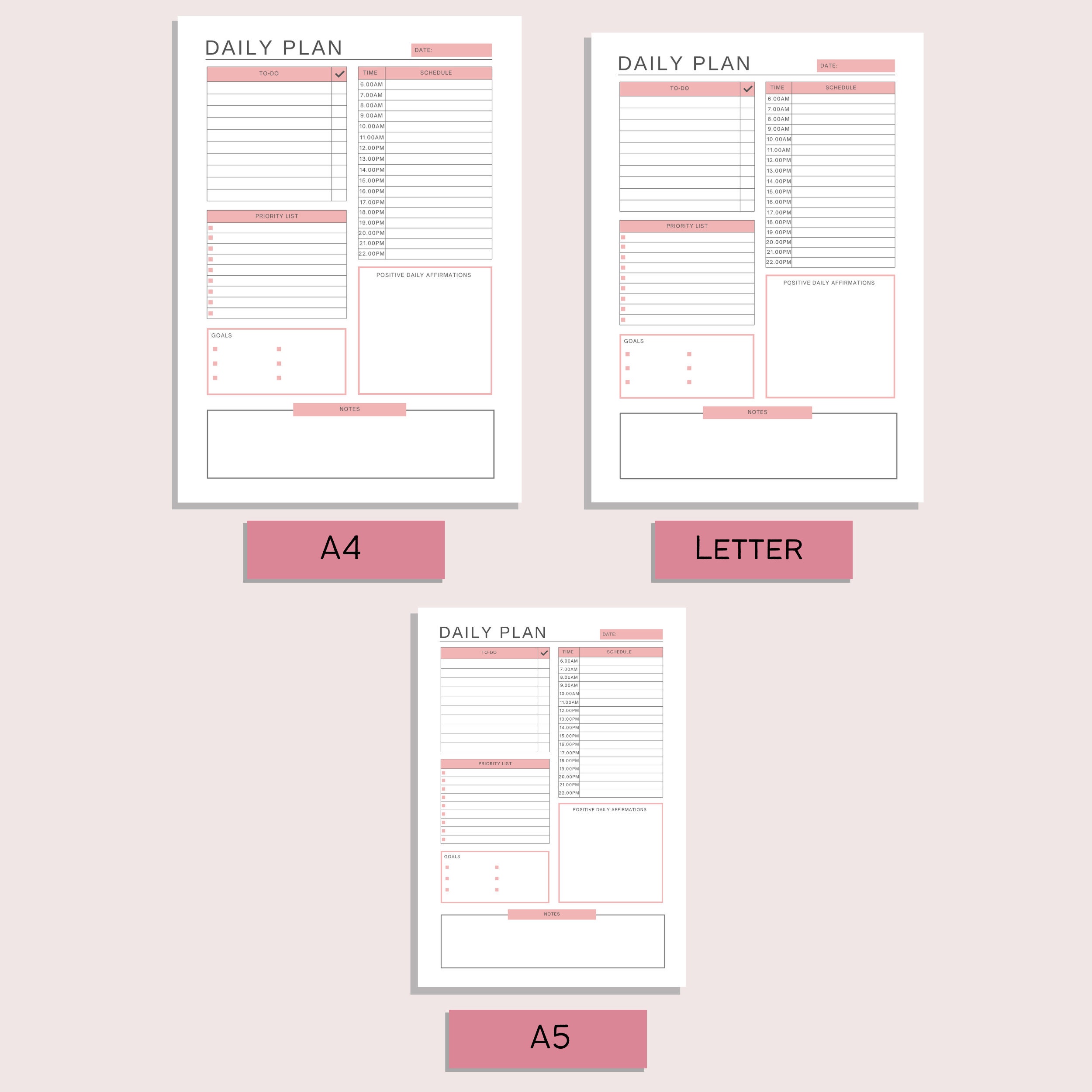 Life Planner Printable Productivity Plan Household Binder Home ...