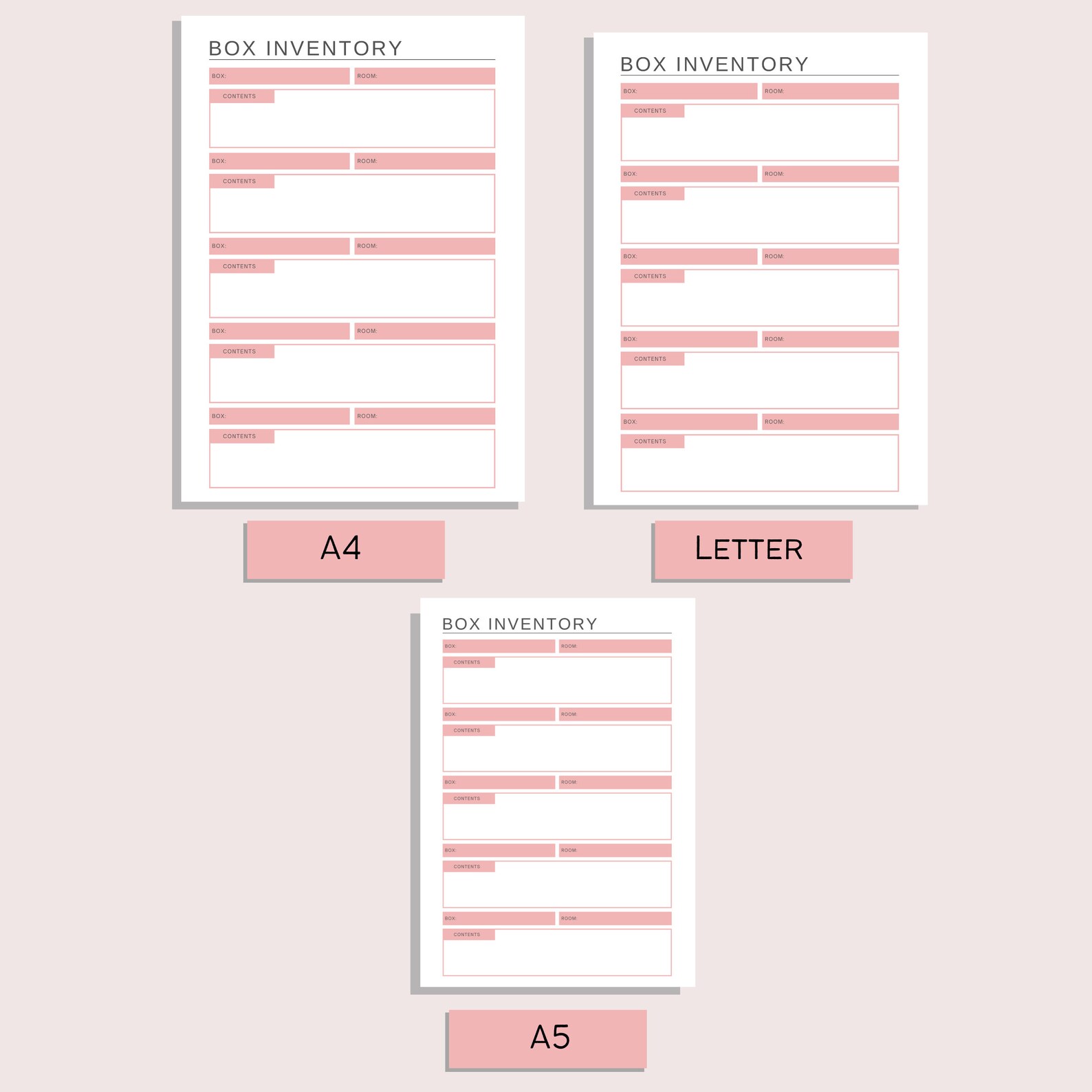 Moving Box Inventory | Box Contents List | Moving House Planner ...