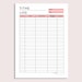 Tithe Log | Printable Tithing Record | Church Giving Log | Financial ...