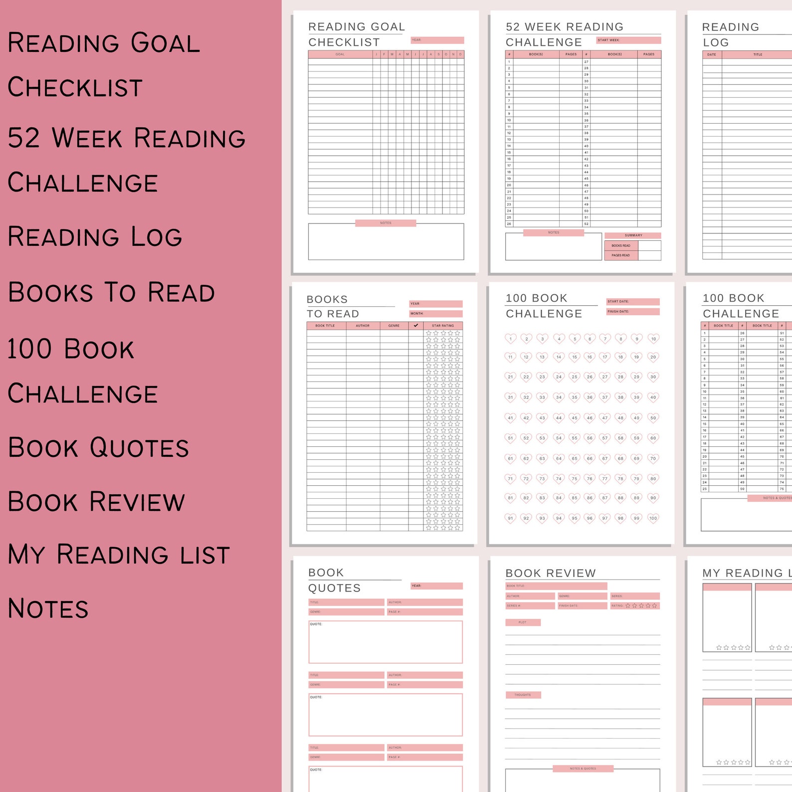 Movie Tracker Printable | TV Series Journal | Television and Film ...