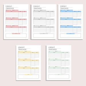 Credit Tracker | Printable Student Credit Log | College Class Track ...