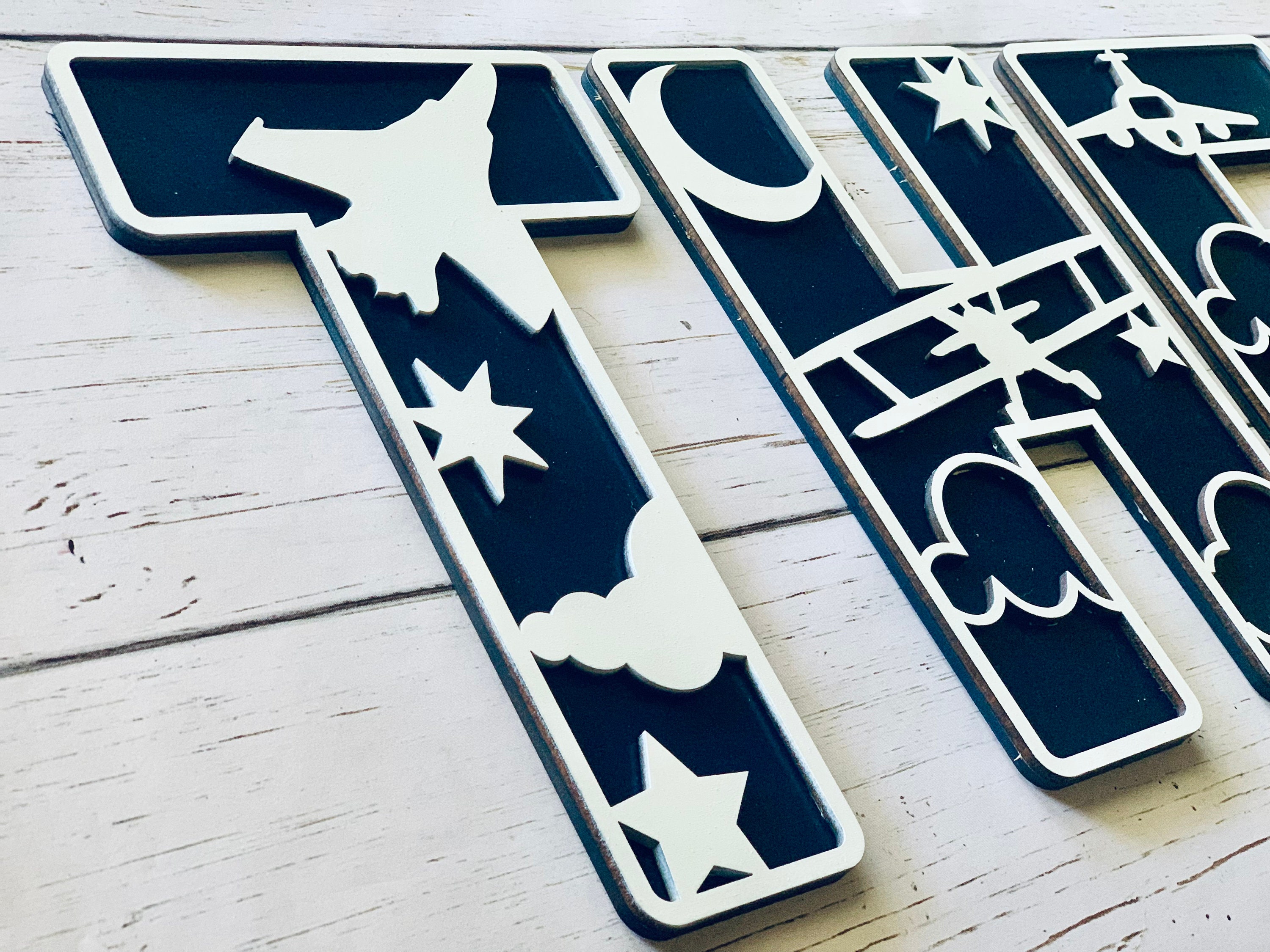 Airplane Name Sign Themed Name Sign Kids Name Sign Kids - Etsy