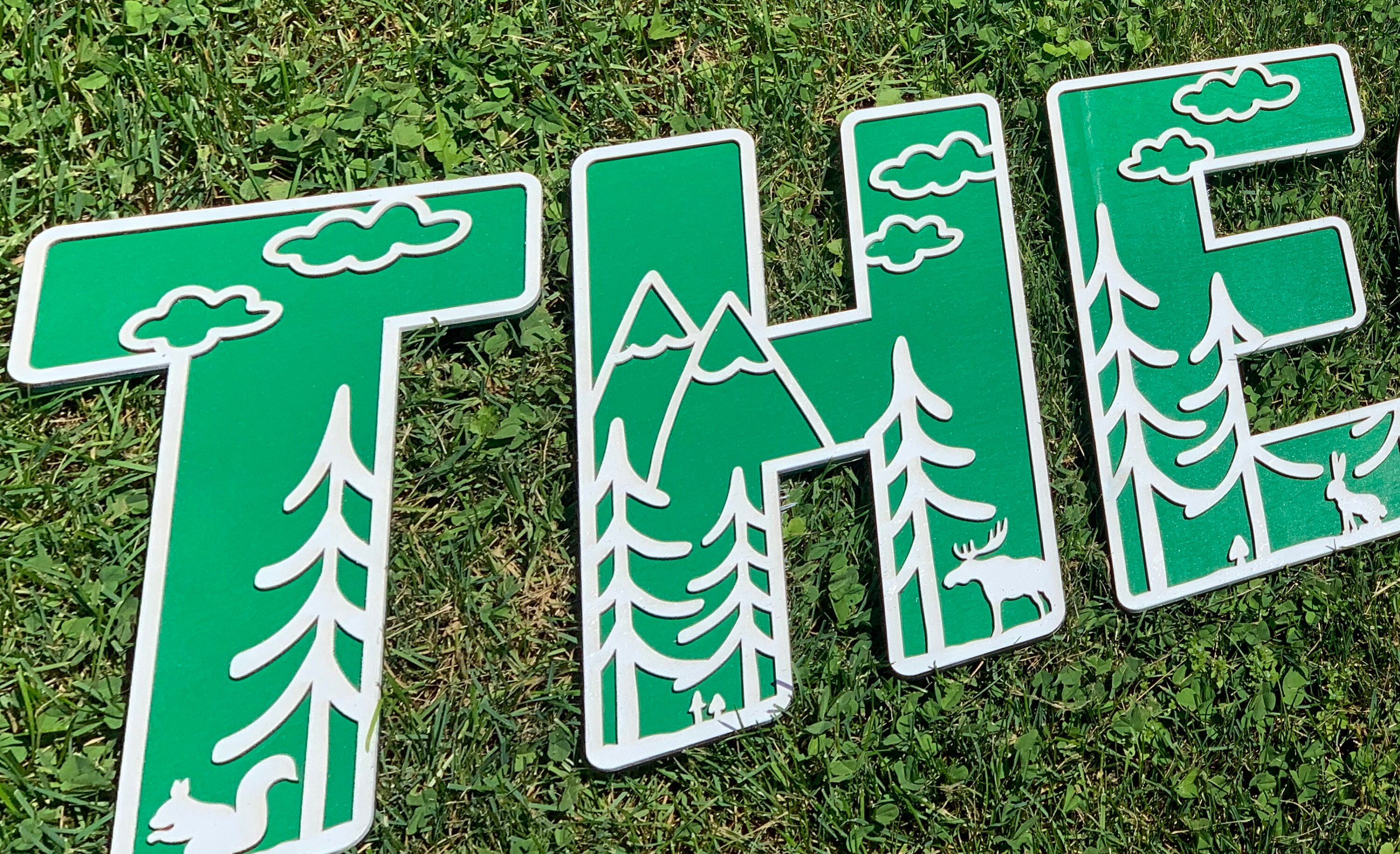 Woodland Animal Name Sign Themed Name Sign Kids Name Sign - Etsy