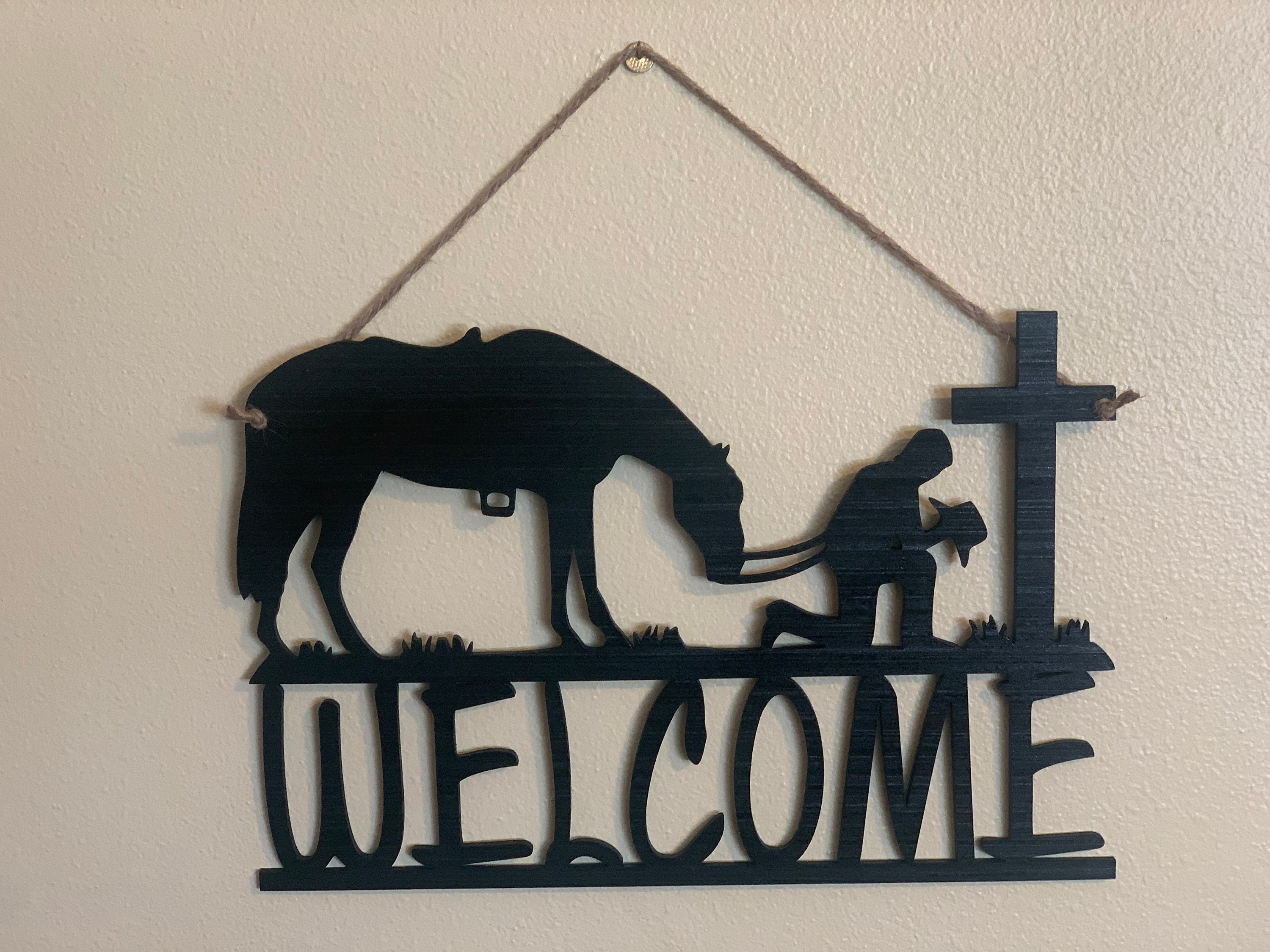 Welcome Sign Religious Welcome Sign Western Welcome Sign - Etsy