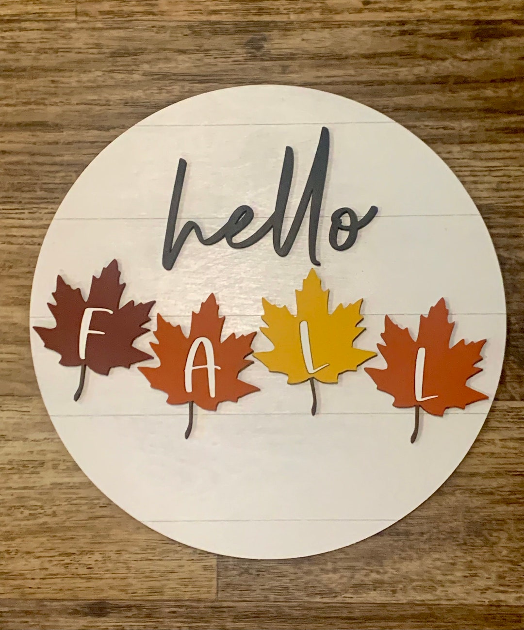 Fall Door Hanger, Hello Fall Door Hanger, Welcome Fall Sign, Fall Decor ...