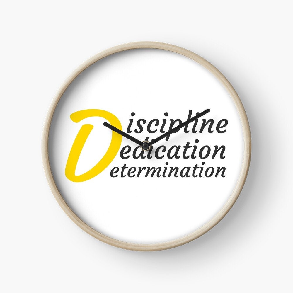 Discipline Dedication Determination Printable Instant Download - Etsy