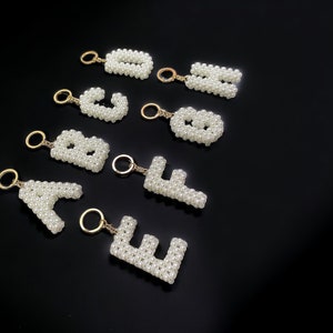 Personalized Pearl Beaded Keychain, Keychain for Woman, Wedding Gift ...