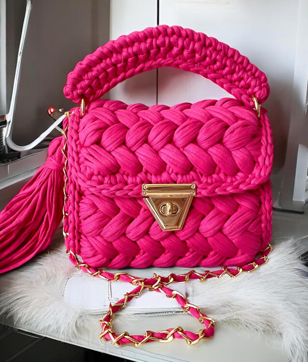 Capri Bag,hand Woven Bag,capri Luxury Bag,luxury Crochet Bag,handmade ...