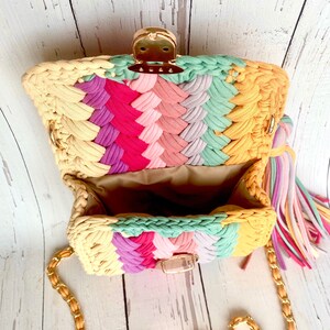 Multi Color Bag/handmade Bag/ Crochet Colorful Bag/luxury Bag/hand ...