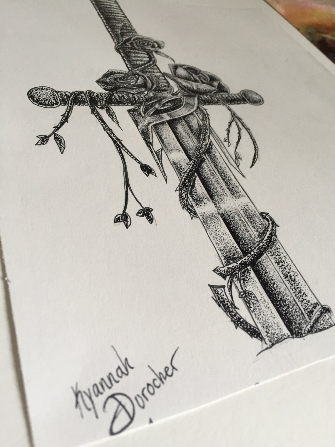 Medieval Sword Emblem Drawing - Etsy UK