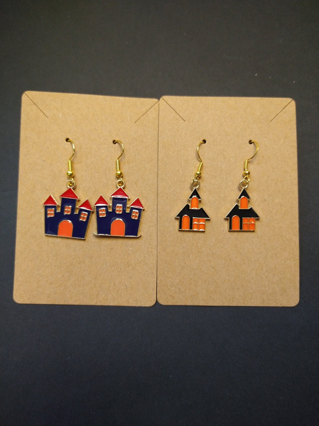 Haunted House Earrings Halloween Jewelry Spooky Accessories Gifts for ...