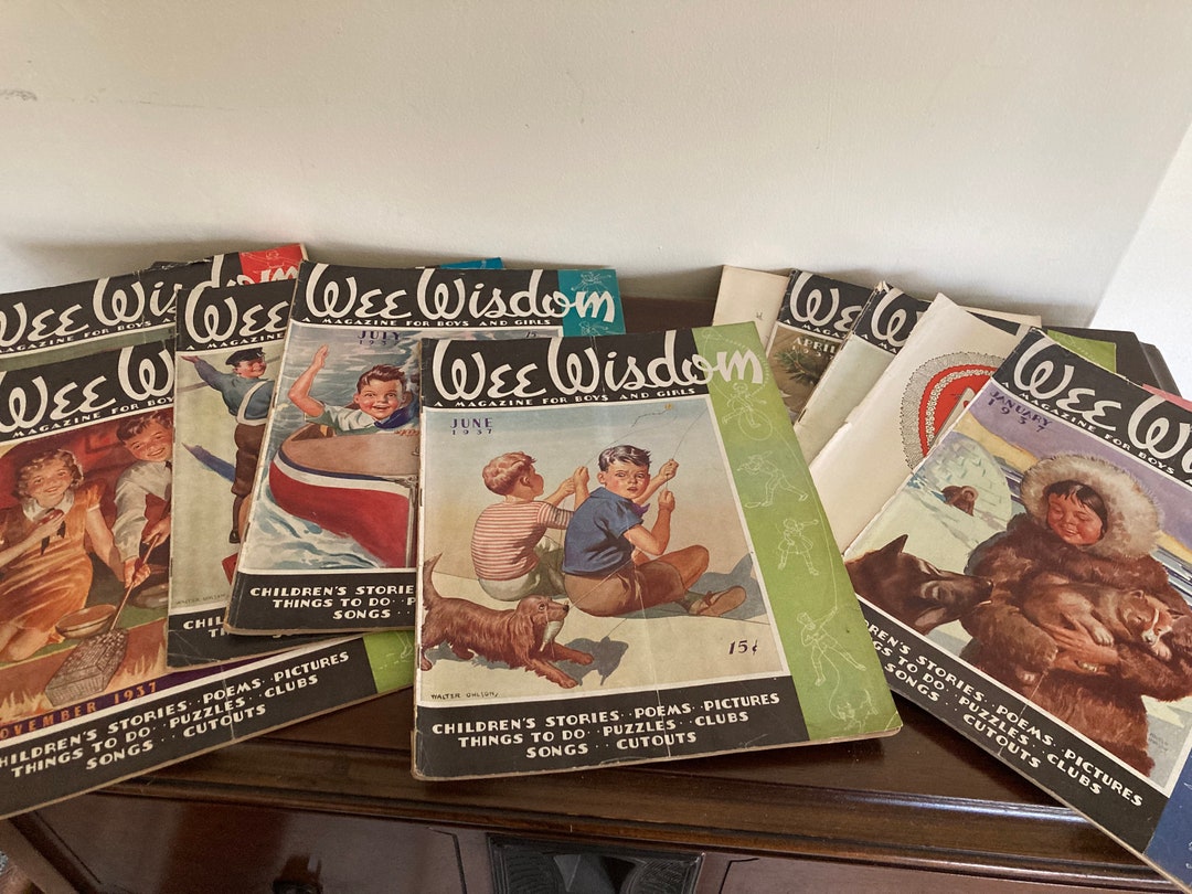 Wee Wisdom Magazines 1937 - Etsy