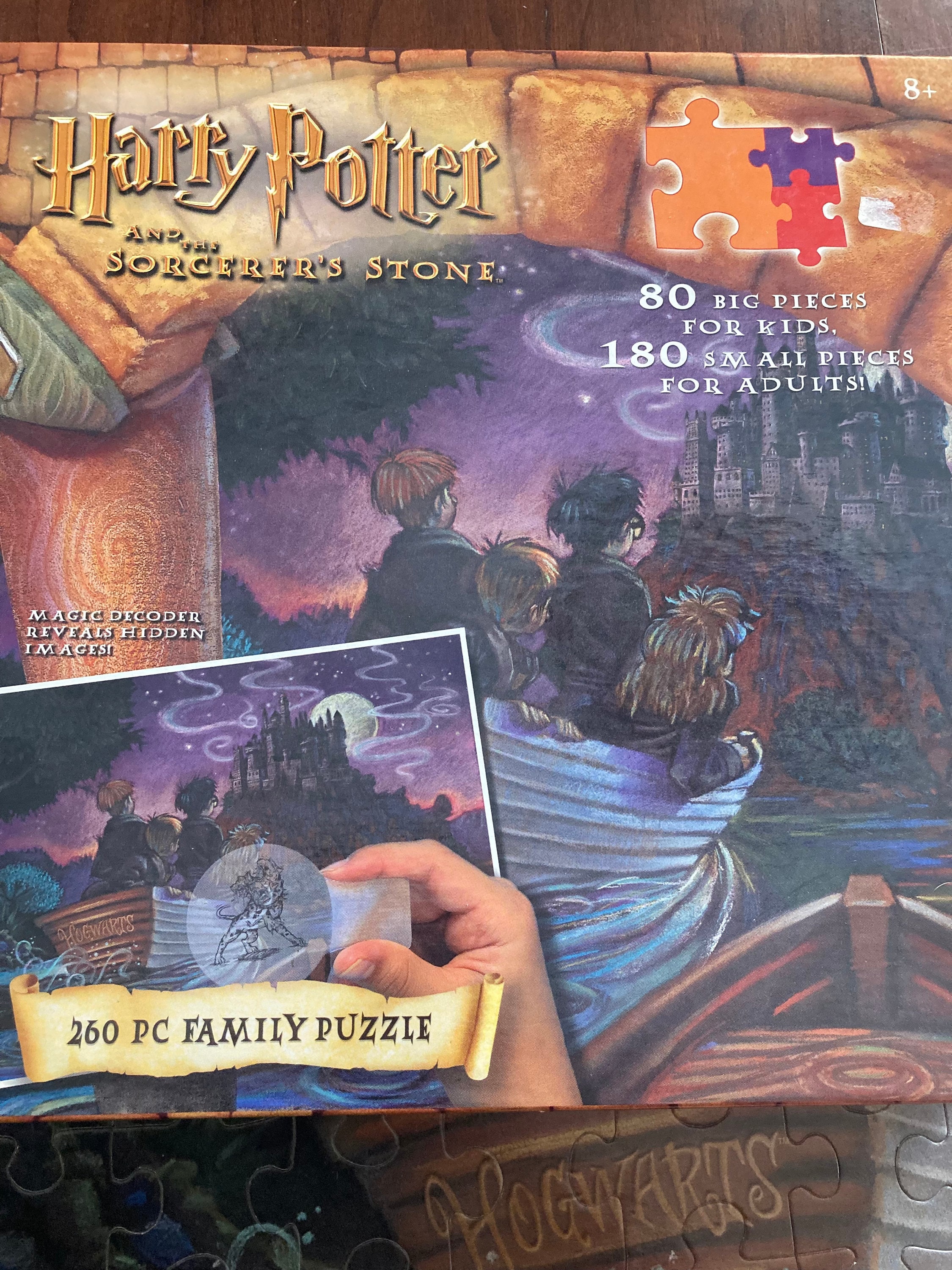 Harry Potter and the Sorcerers Stone 260 Piece Family Puzzle - Etsy