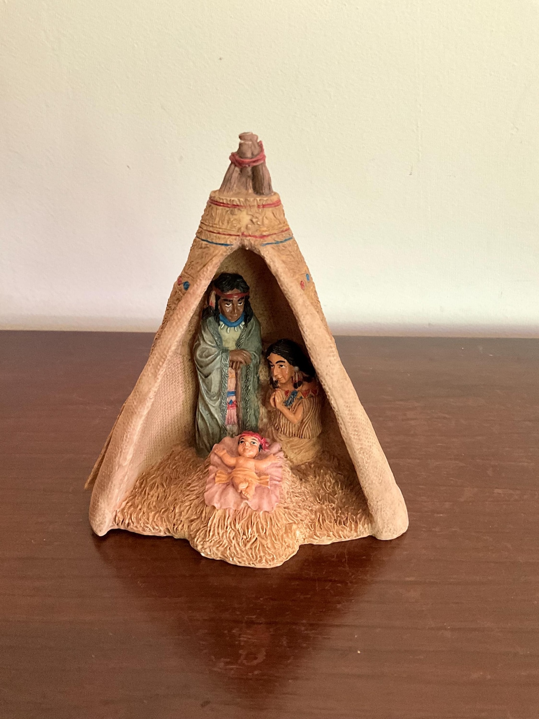 Native American Nativity Scene, Vintage Polyresin From Young’s Inc in ...